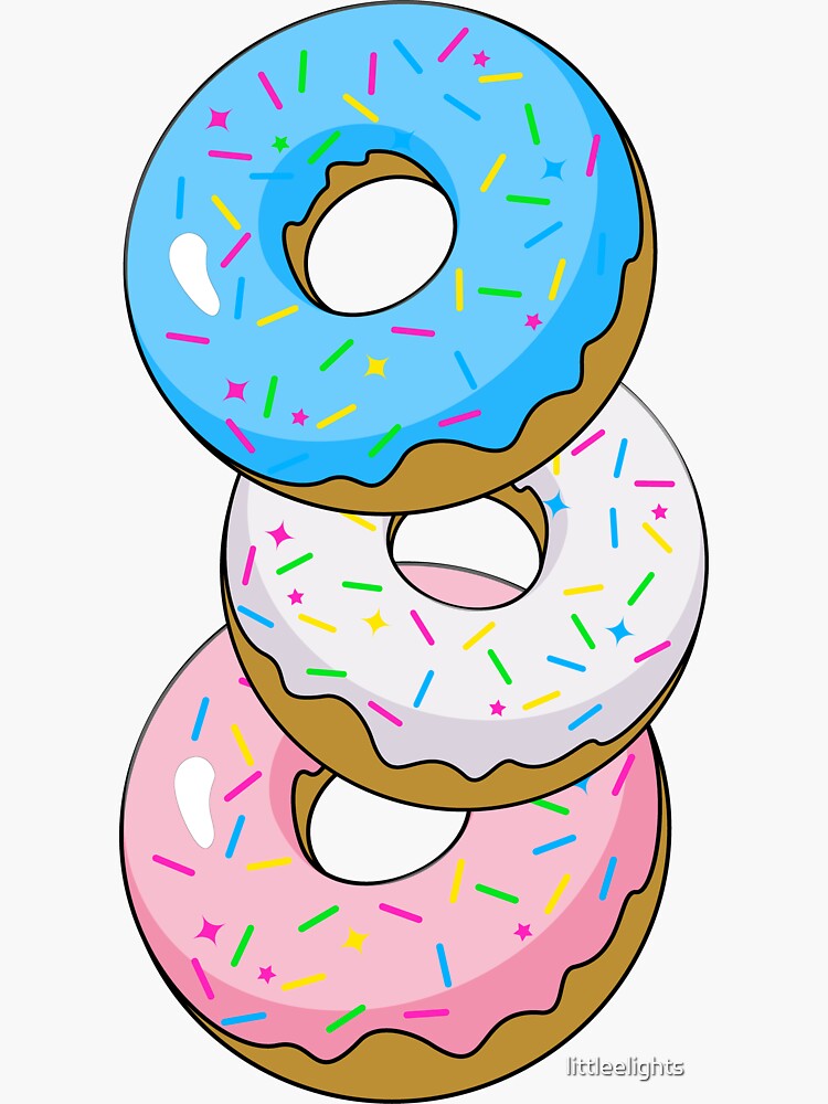 "Trans Donuts" Sticker for Sale by littleelights | Redbubble