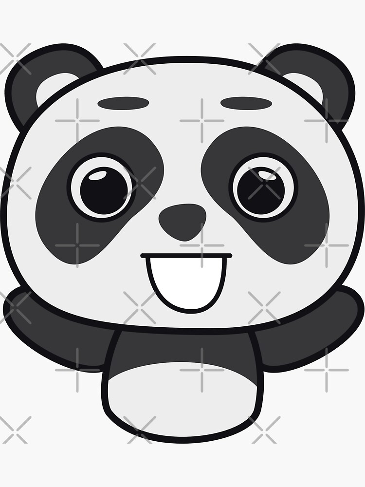 "Adorable Panda Emoji" Sticker for Sale by -Kaori | Redbubble