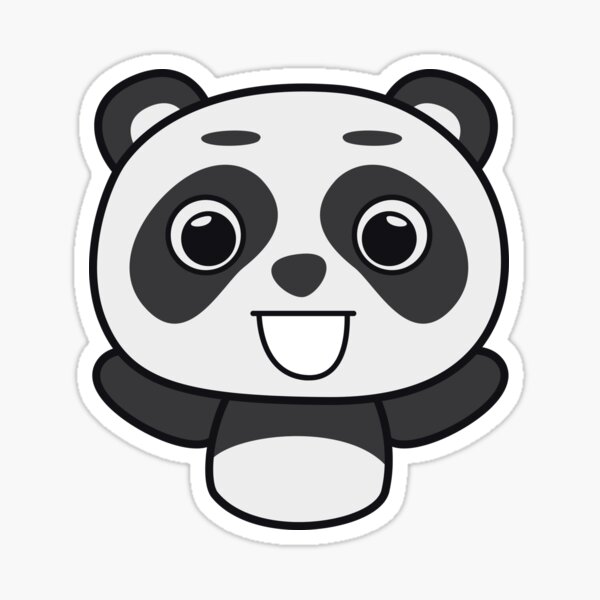 "Adorable Panda Emoji" Sticker for Sale by -Kaori | Redbubble