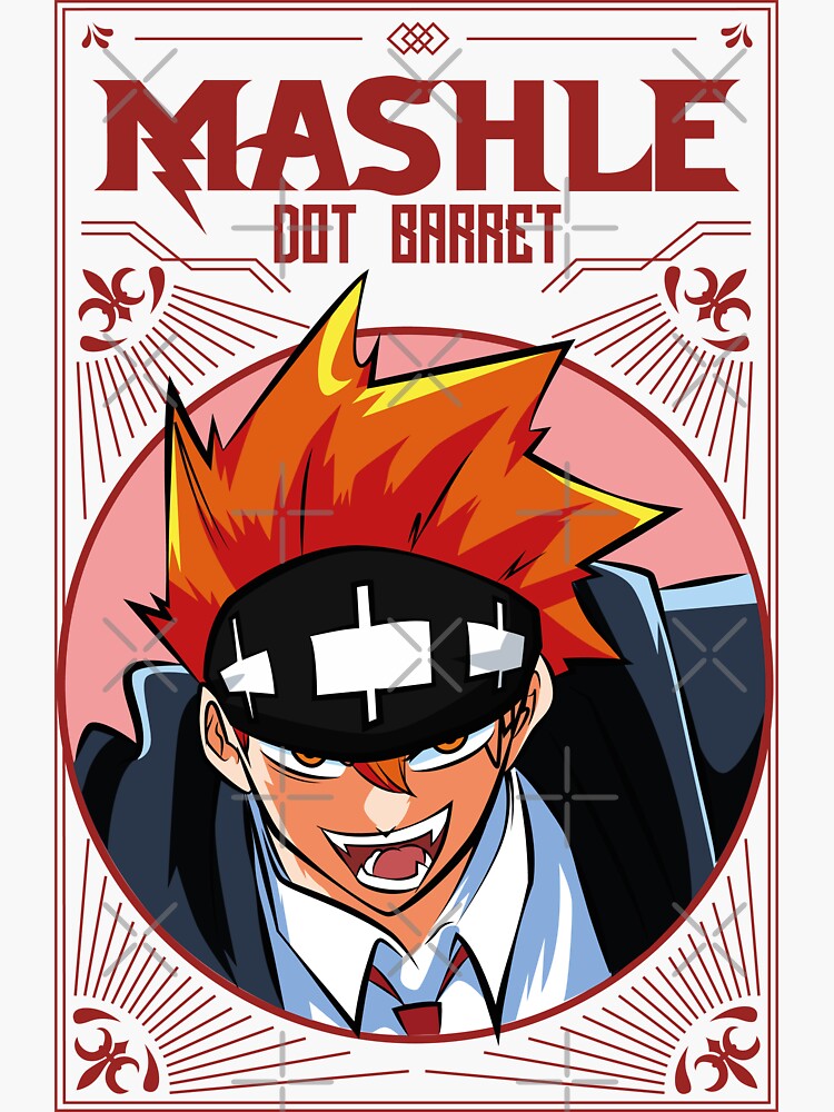 "MASHLE: MAGIC AND MUSCLES (DOT BAARRET)" Sticker by FunGangStore ...