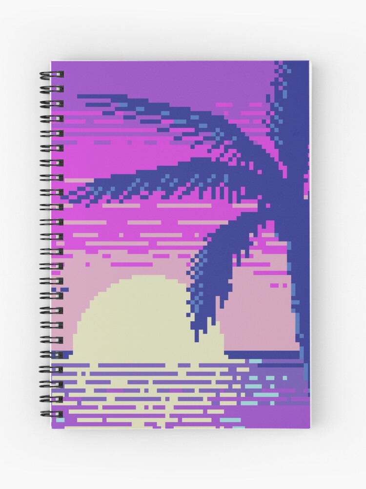 "Pixel Sunset" Journal for Sale by Kevin Houlihan | Redbubble