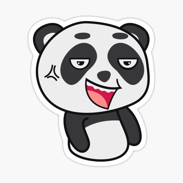 "Adorable Panda Emoji" Sticker for Sale by -Kaori | Redbubble