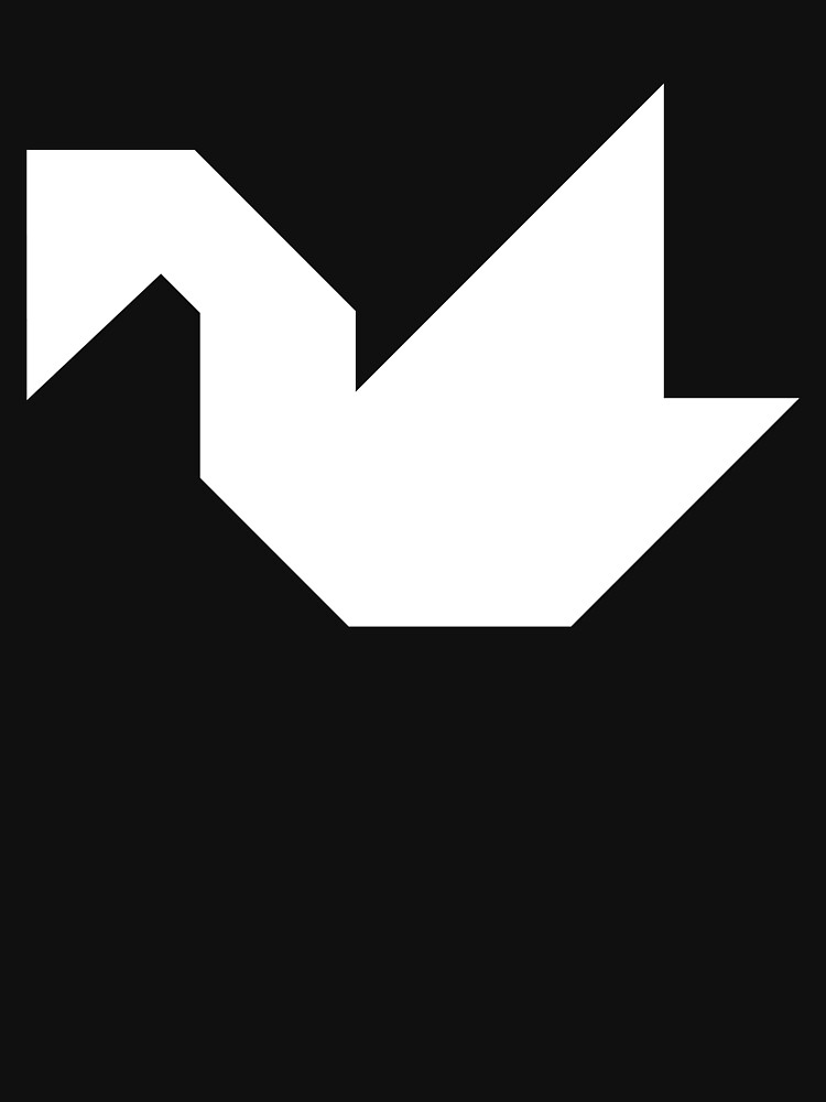 "White Swan Tangram" T-shirt for Sale by namormai | Redbubble | white t ...