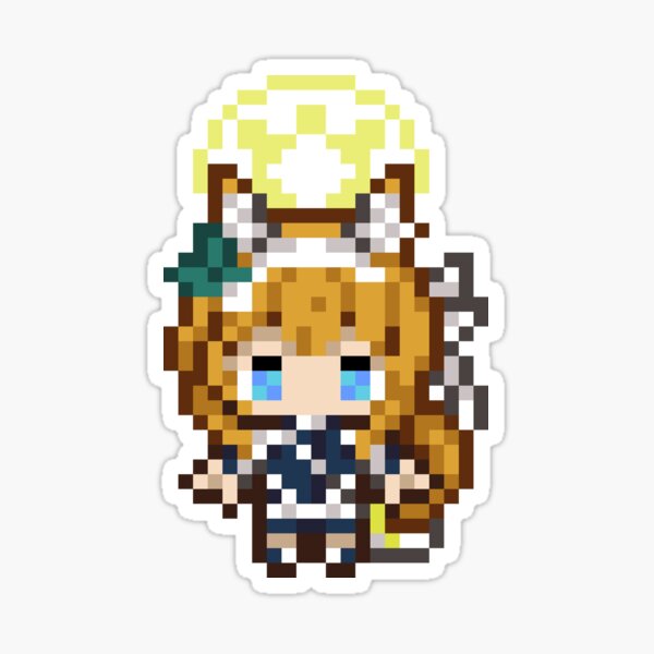 "Blue Archive Mari Pixel Art Sticker" Sticker for Sale by Deann Van de ...