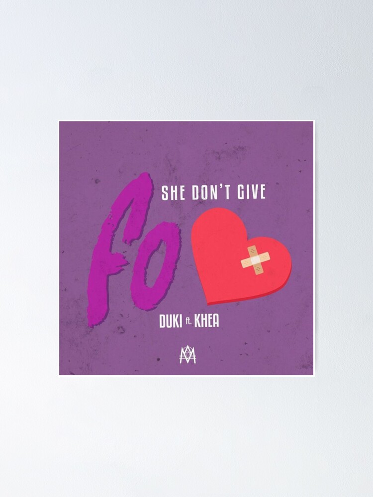 Póster «Canción duki she don't give a fo» de Pesifiestas | Redbubble