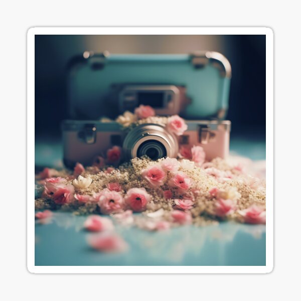 ""Pretty As A Picture Antique Camera & Case."" Sticker for Sale by ...
