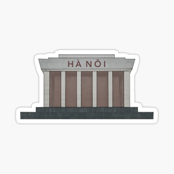 "Hanoi, Vietnam Mausoleum" Sticker for Sale by warrenbisch | Redbubble