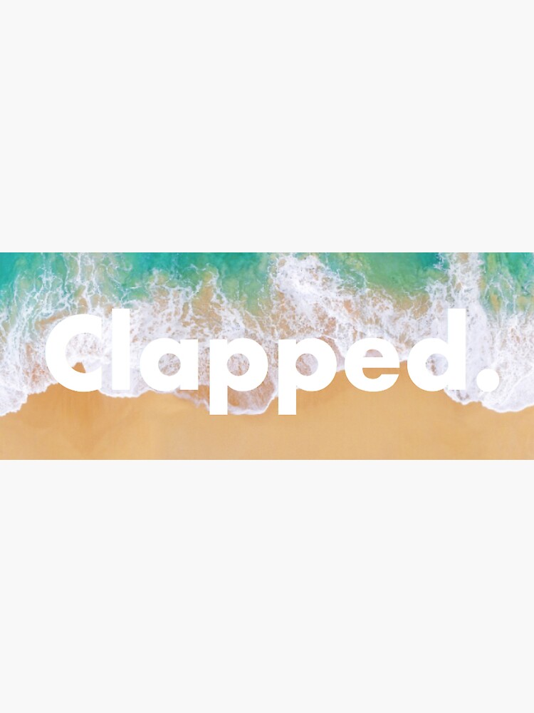 "Clapped Beach." Sticker by JaredKuryan | Redbubble