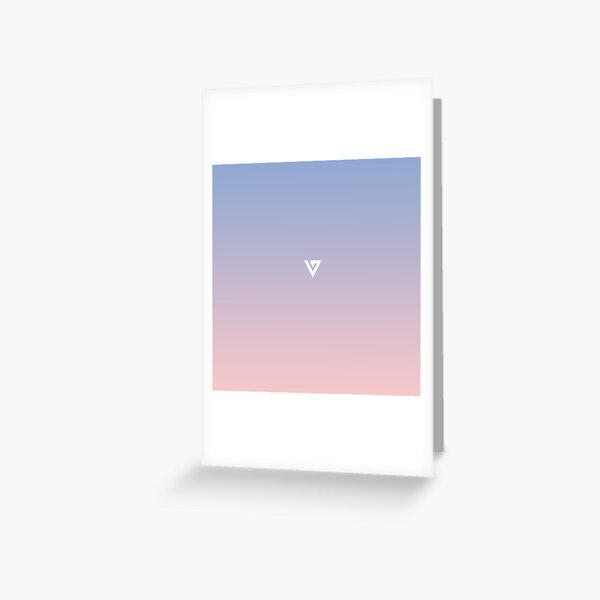 "SEVENTEEN GRADIENT OFFICIAL COLOR ROSE QUARTZ AND PERIWINKLE" Greeting ...