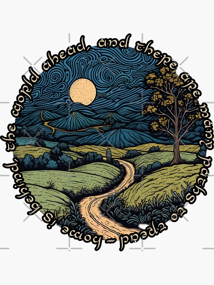 "Home is Behind, the World Ahead - Quote - Winding Road - Lineart ...