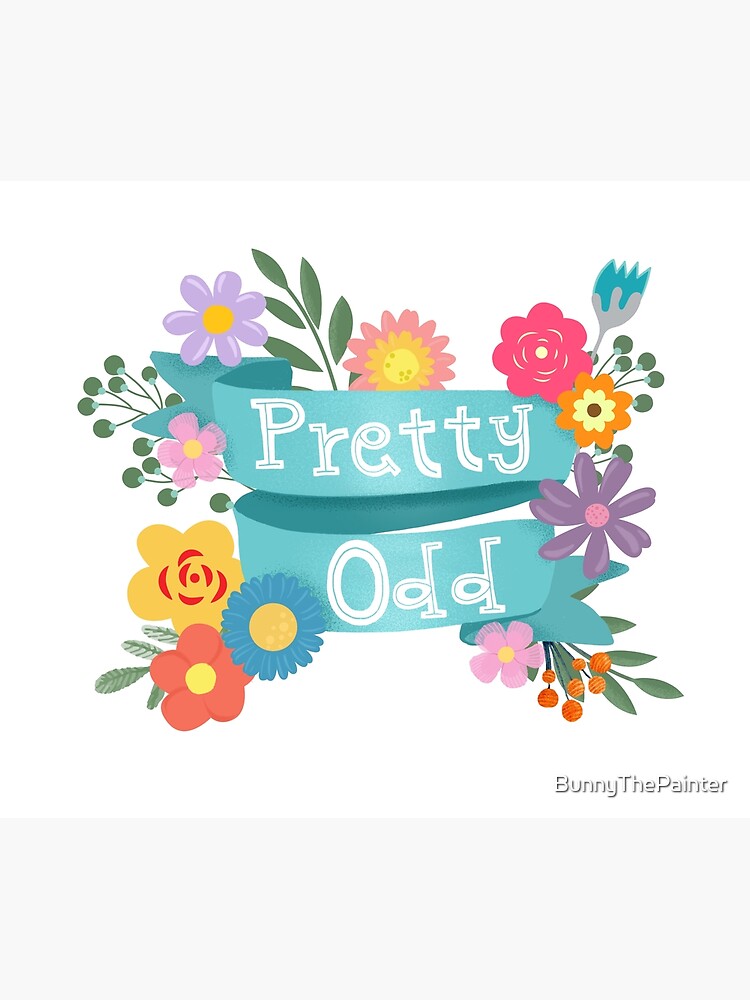 "Pretty Odd Floral Banner" Tapestry for Sale by BunnyThePainter | Redbubble