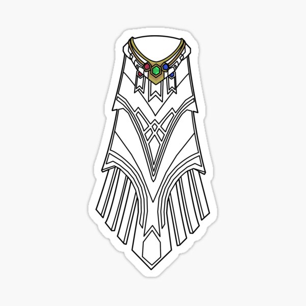 "Blank Master Completionist Cape " Sticker for Sale by Heirloom-Arts ...