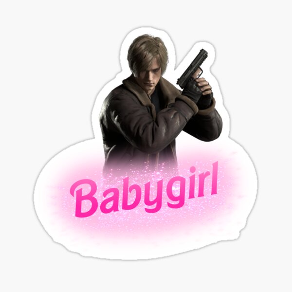 "Leon Kennedy Babygirl" Sticker for Sale by whizz0 | Redbubble