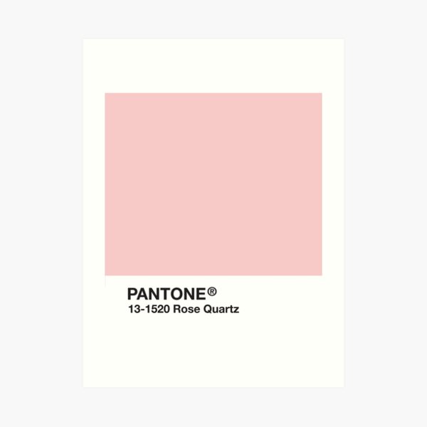 "Pantone Series and Tumblr Vibes - Rose Quartz AKA Millennial Pink" Art ...
