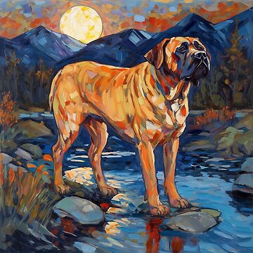 "Assyrian Mastiff / War Dog Oil Painting" Sticker for Sale by ...