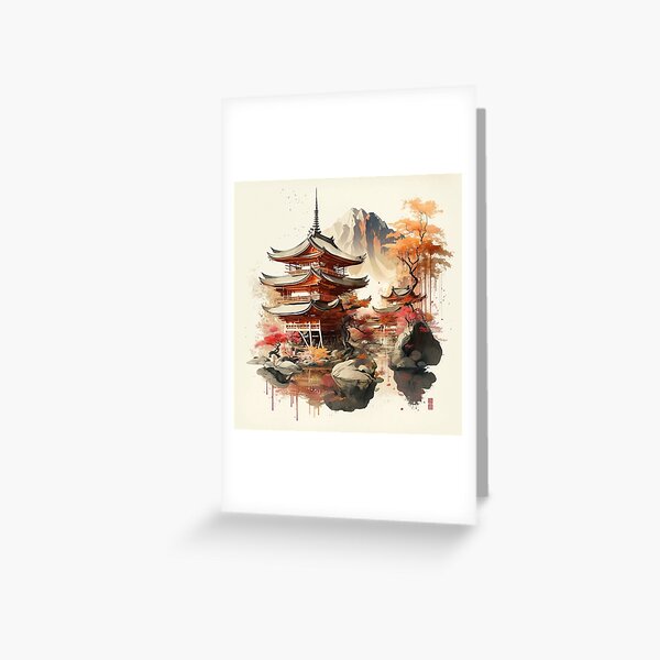 "Japanese countryside in late summer" Greeting Card by Takeonelook ...