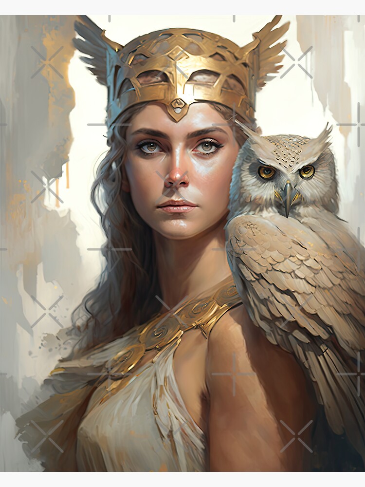 "Goddess Athena" Sticker for Sale by el3v3n11art | Redbubble