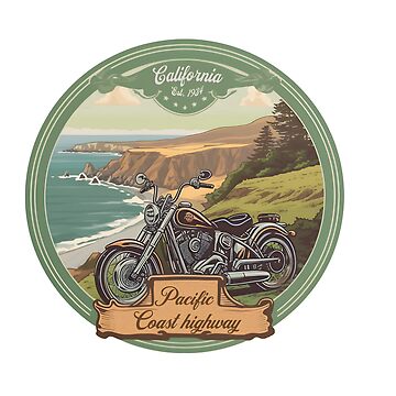 "Pacific coast highway sticker" Sticker for Sale by ZandJ-Creations ...
