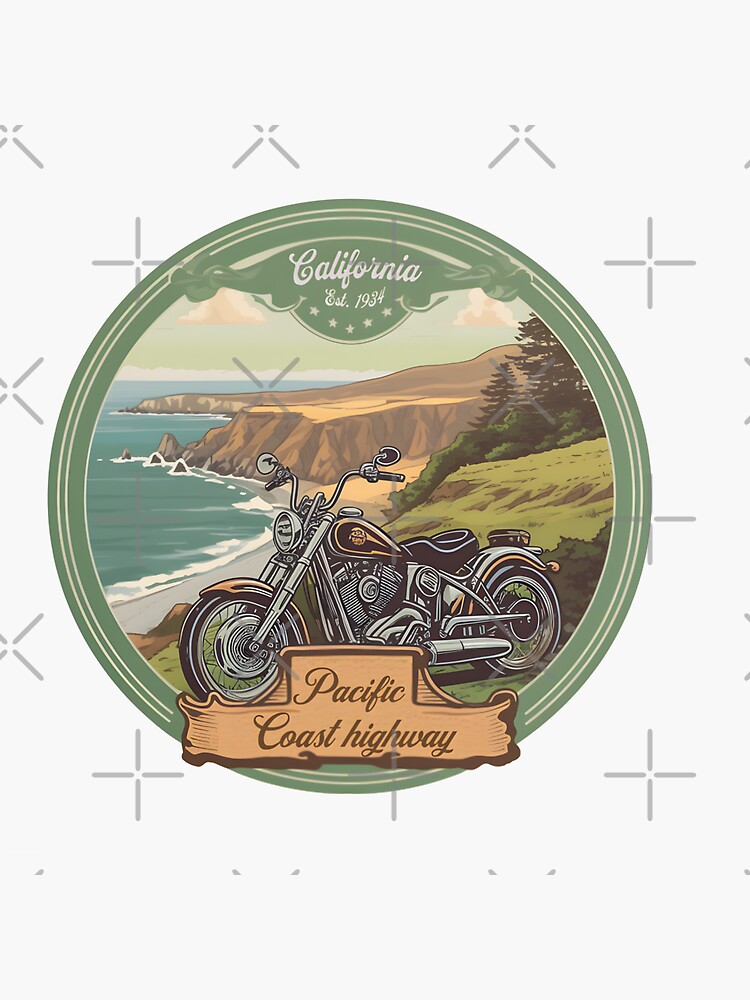 "Pacific coast highway sticker" Sticker for Sale by ZandJ-Creations ...