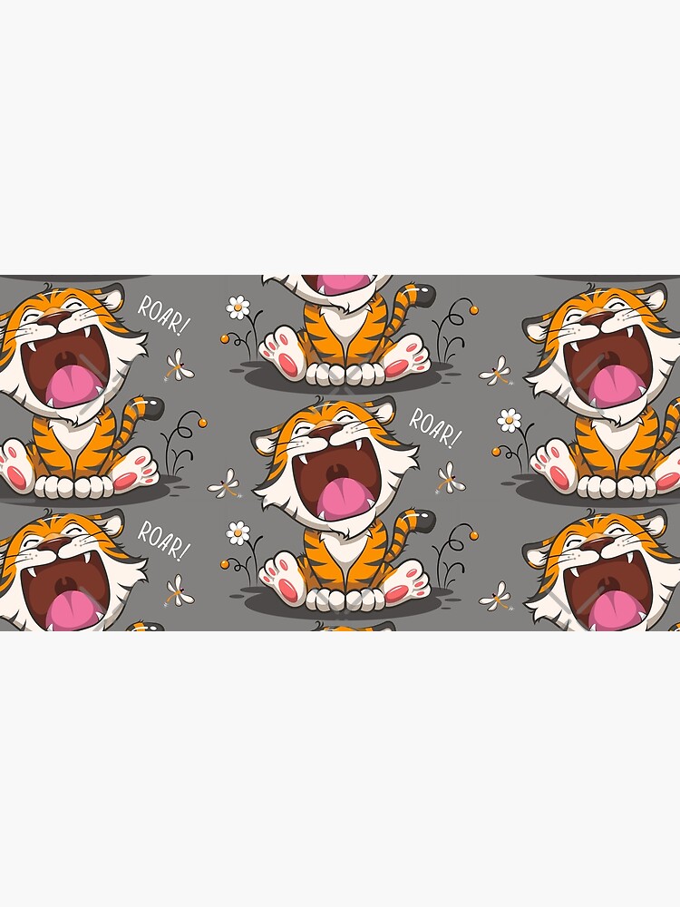 ""Cute Little Tiger"" Mouse Pad for Sale by ShirtCreekTees | Redbubble