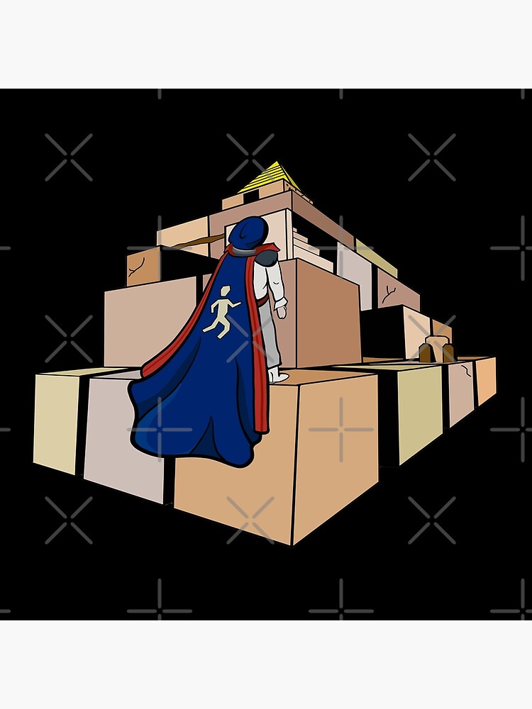 "Scaling the agility pyramid with agility cape OSRS player" Art Board ...