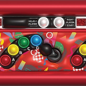 "Arcade Control Panel " Sticker for Sale by millsyb | Redbubble