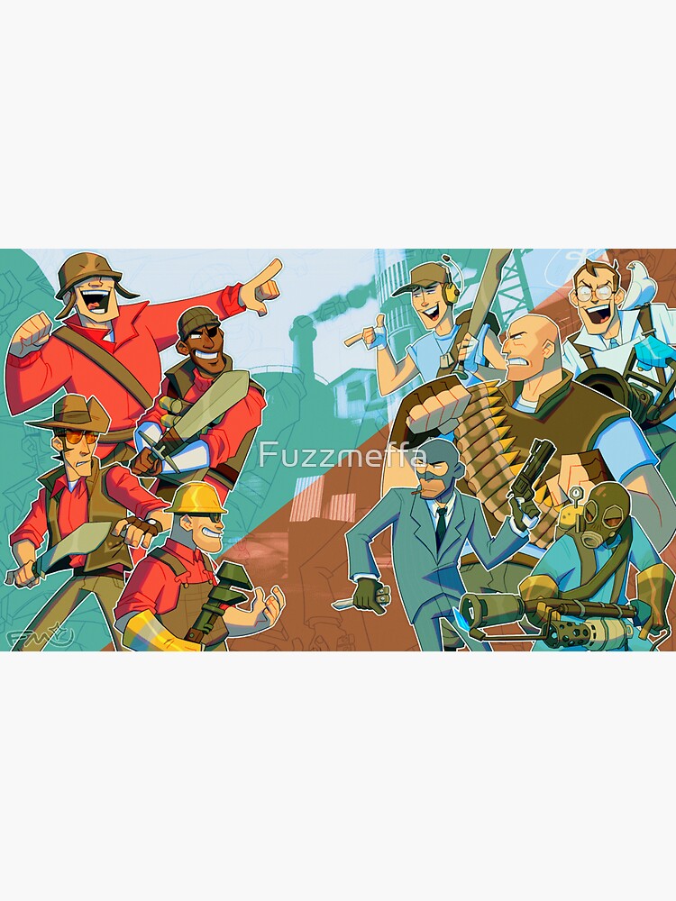 "Team Fortress 2" Sticker for Sale by Fuzzmeffa | Redbubble