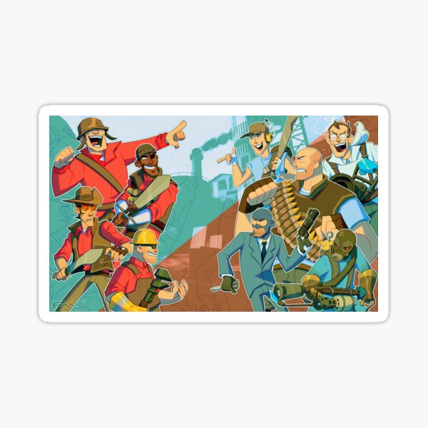 "Team Fortress 2" Sticker for Sale by Fuzzmeffa | Redbubble