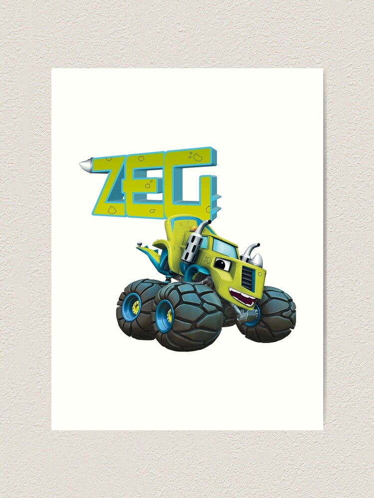 "ZEG - BLAZE AND THE MONSTER MACHINES" Art Print by richmoolah88 ...