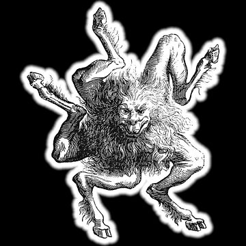 "Buer - Goetic Demon" Sticker for Sale by Gynecromancy | Redbubble