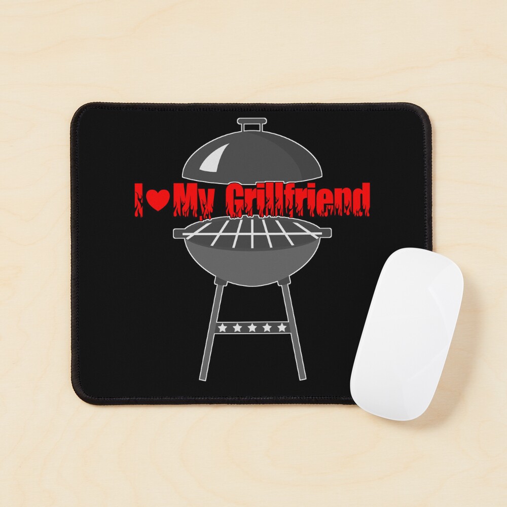 "Barbeque Grill Funny Barbecue Grilling I Love My Grillfriend" Sticker ...