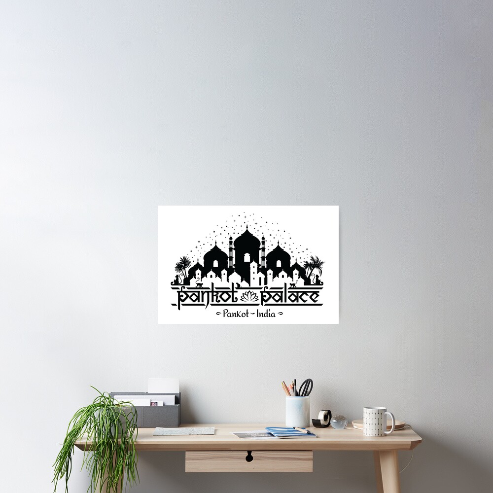 "Indiana Jones - Pankot Palace India Blk" Poster by Purakushi | Redbubble