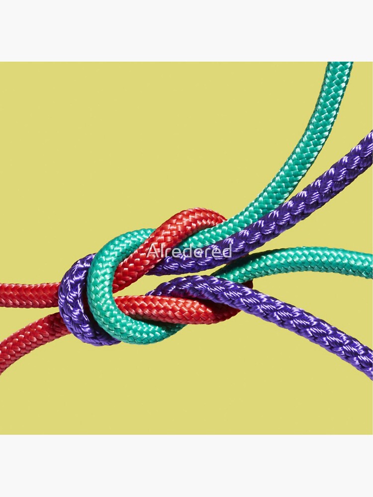 "Throuple ropes" Sticker for Sale by Alredered | Redbubble