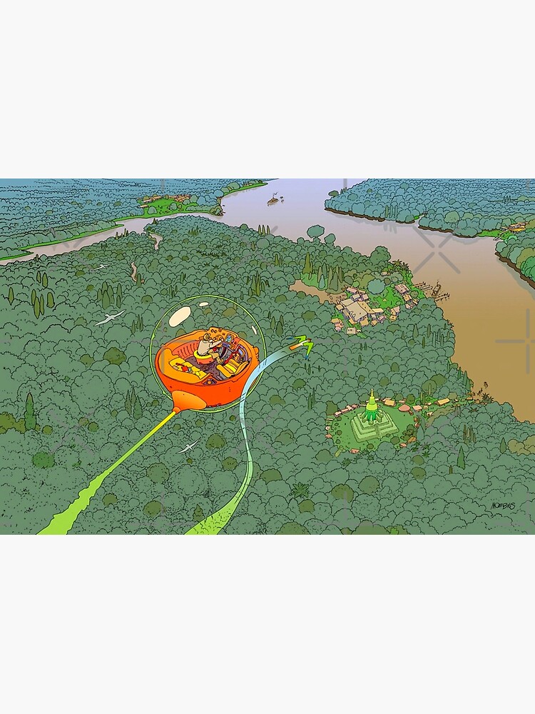 "Moebius Landscape Art | Jean Giraud Moebius Exhibition Art" Poster for ...