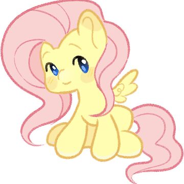 "Chibi Fluttershy" Sticker for Sale by BooTheTanuki | Redbubble