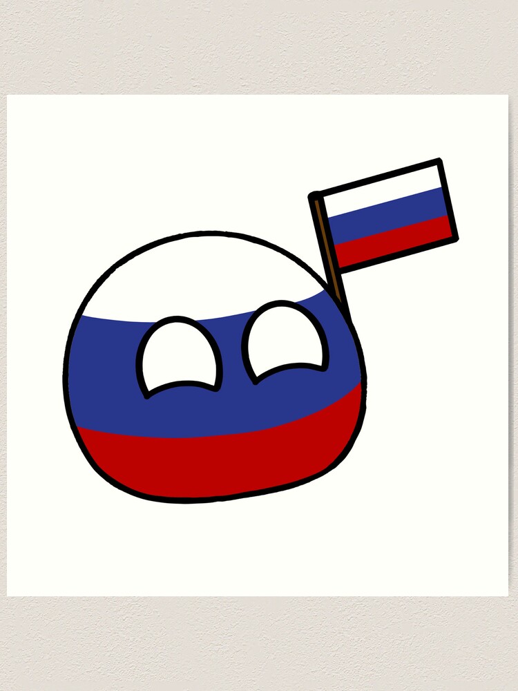 Russia Flag Country Ball