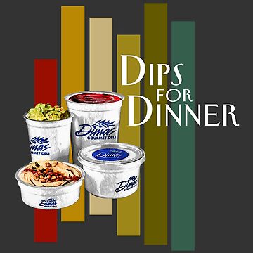 "Dips for Dinner" Sticker for Sale by mcbiteypants | Redbubble