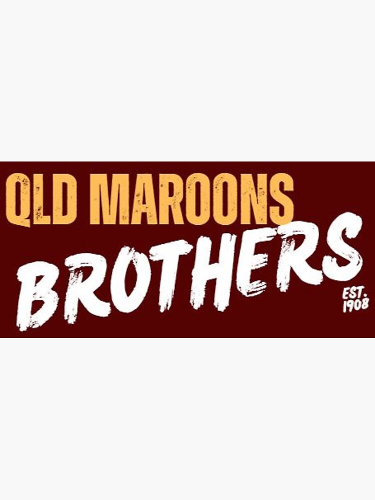 "Queensland Maroons Rugby League " Sticker for Sale by Paulsky17 ...