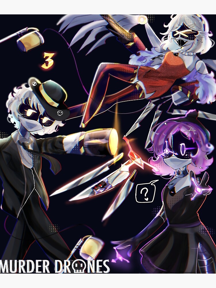 "murder drones" Poster for Sale by tyrarolleri | Redbubble