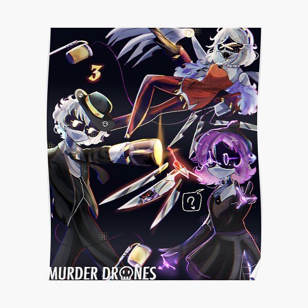 "murder drones" Poster for Sale by tyrarolleri | Redbubble