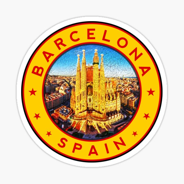 "Barcelona, Spain" Sticker by Alma-Studio | Redbubble