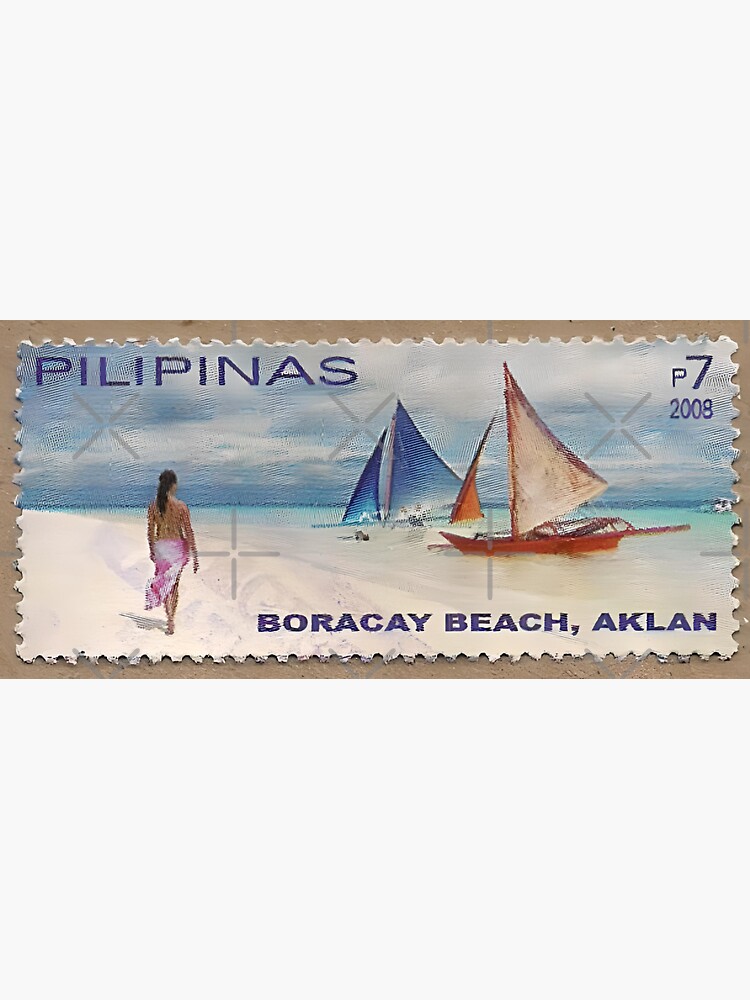 "Philippine Stamp collection - Boracay" Sticker for Sale by ...