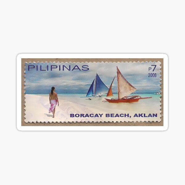"Philippine Stamp collection - Boracay" Sticker for Sale by ...