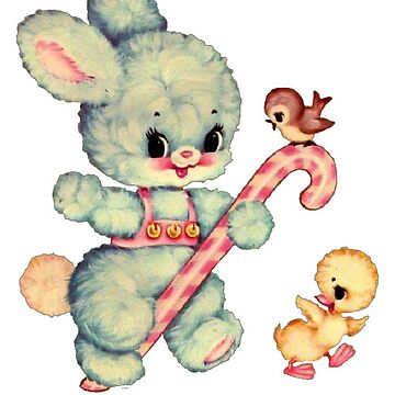 "Coquette Vintage bunny " Sticker for Sale by Pixiedrop | Redbubble