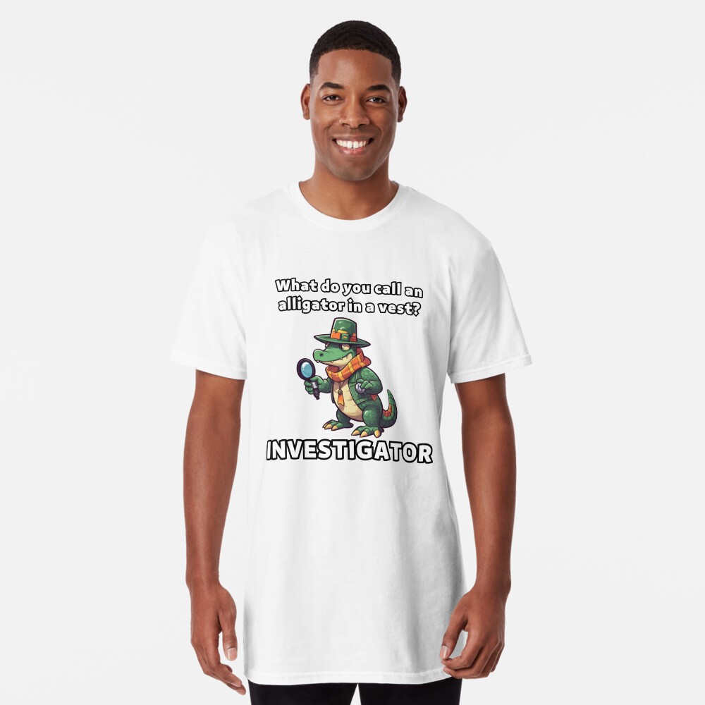 "Investigator, Aligator, Meme, Funny Quote" Sticker for Sale by ...