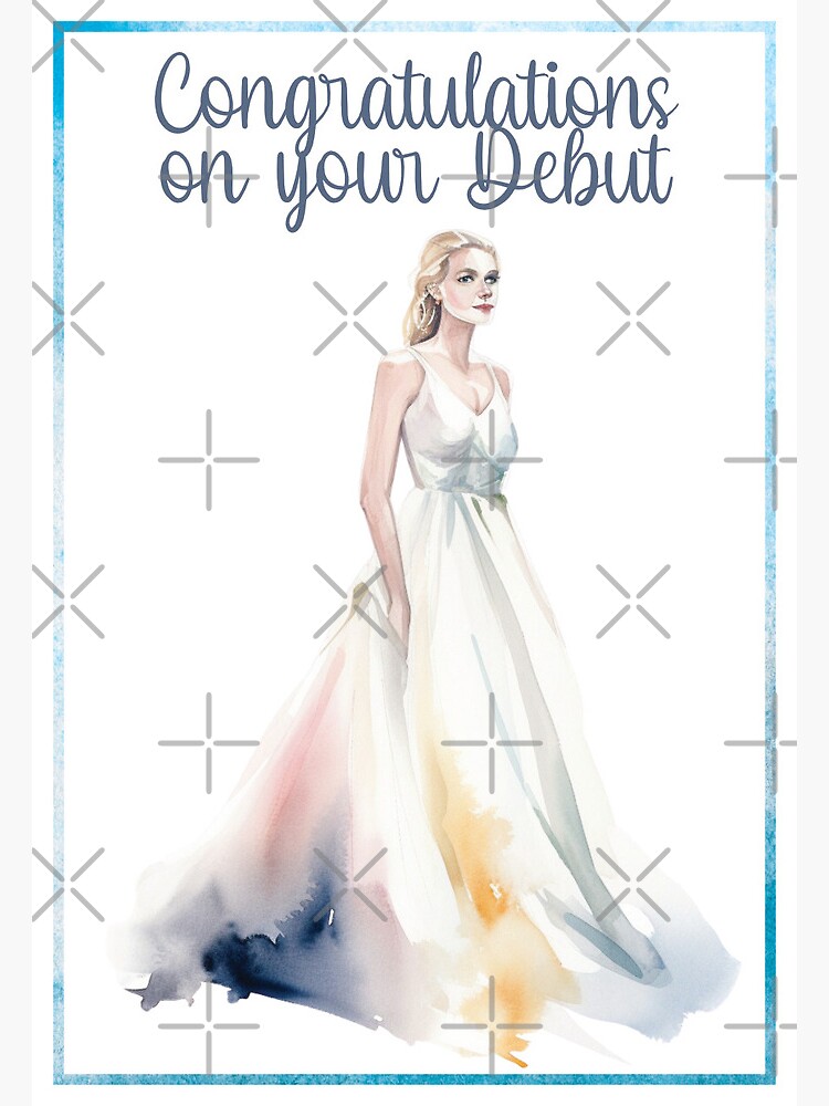"Congratulations on your Debut" Greeting Card for Sale by ...