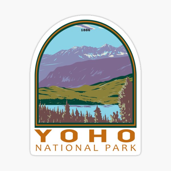 "Yoho National Park Canada Vintage Emblem" Sticker for Sale by ...