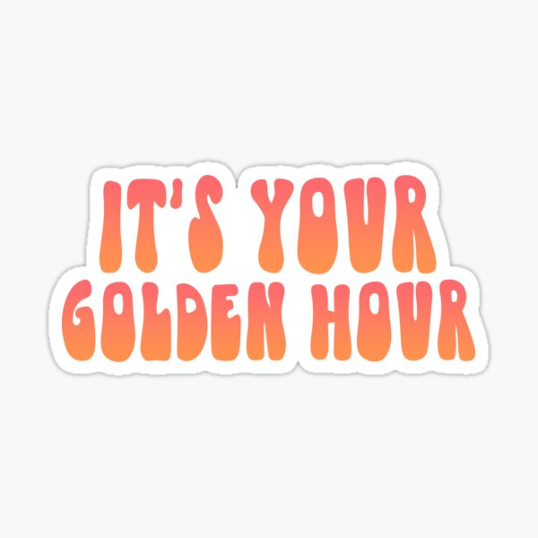 "Copy of Golden Hour Pink and Orange" Sticker for Sale by MMaeDesigns ...