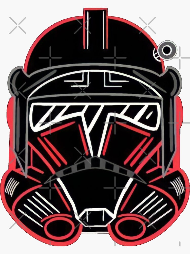 "SW CW Commander Fox Minimalist Art" Sticker for Sale by Master-bg ...