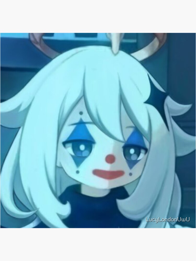 "Clown Paimon" Sticker for Sale by LucyLondonUwU | Redbubble